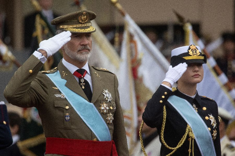 Madrid acoge mañana el desfile del 12 de octubre, presidido por los Reyes y al que acuden Leonor ...