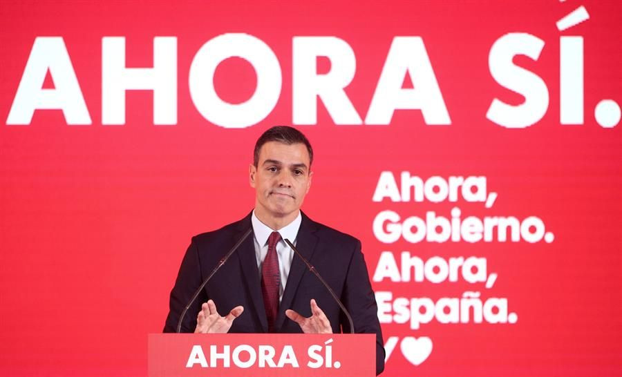 Sánchez inaugura el slogan electoral : "Ahora sí" - Cantabria Liberal